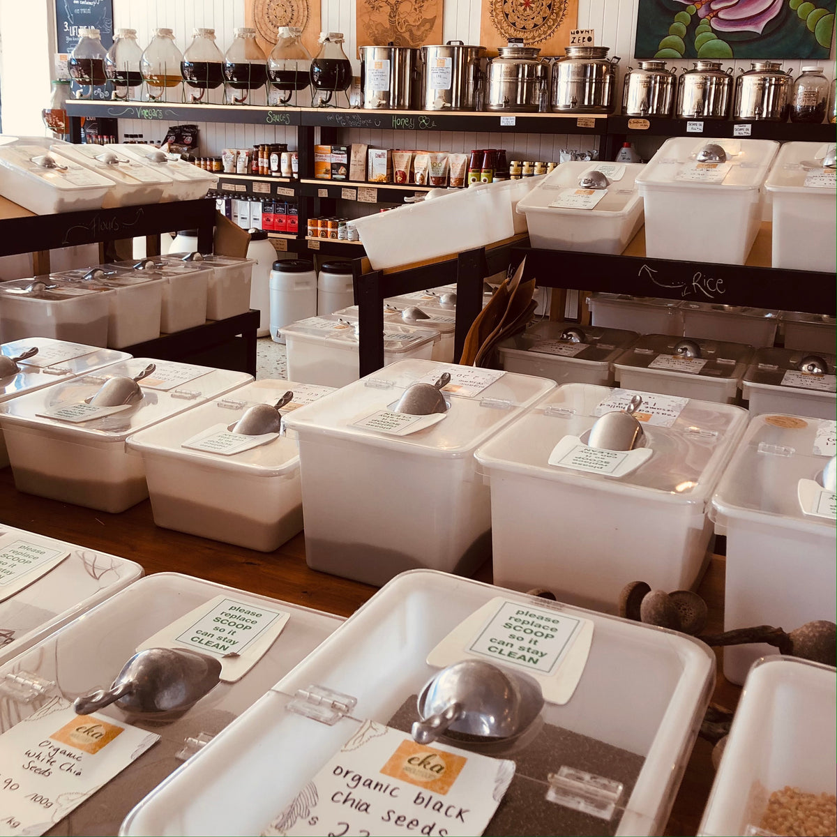 Available in Bulk! – Eka Bulk Organic Wholefoods & Liquid Deli